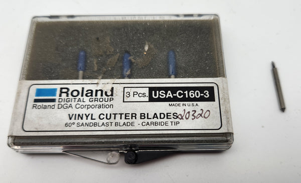 Roland 60 deg. Vinyl Cutter Blades - 3 pack - CNCShop US